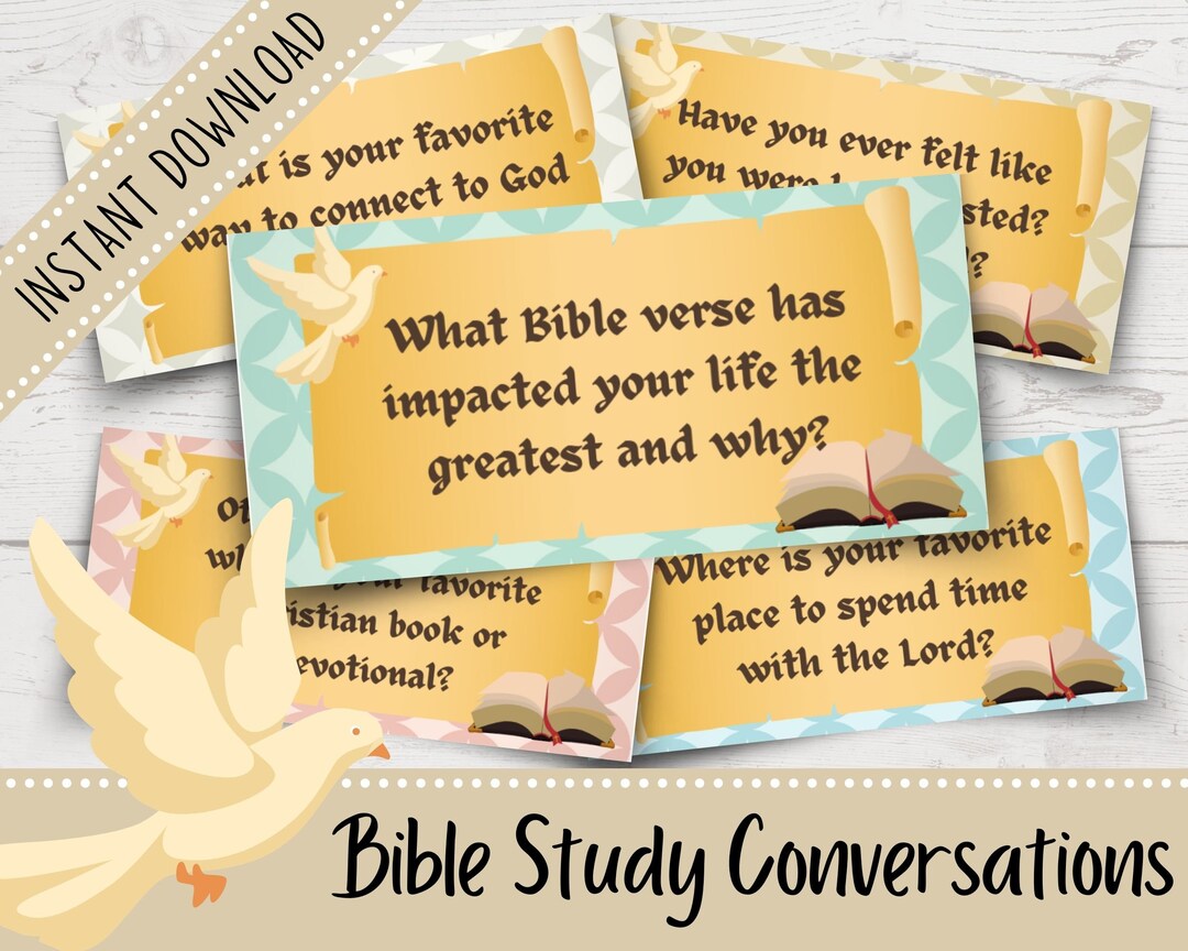 Bible Study Conversation Starters | Christian Prompts | Getting to Know ...