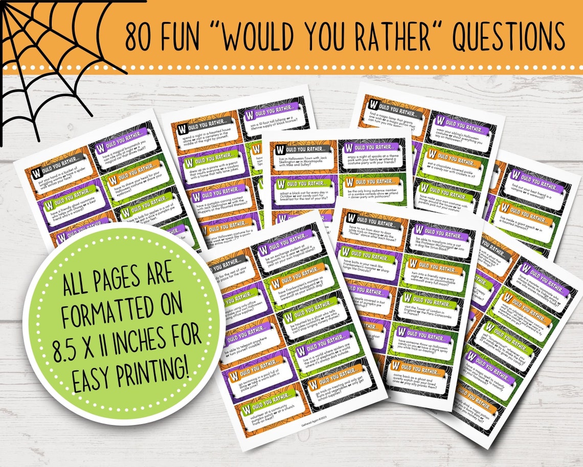 Halloween Would You Rather Questions | Halloween Would You Rather ...