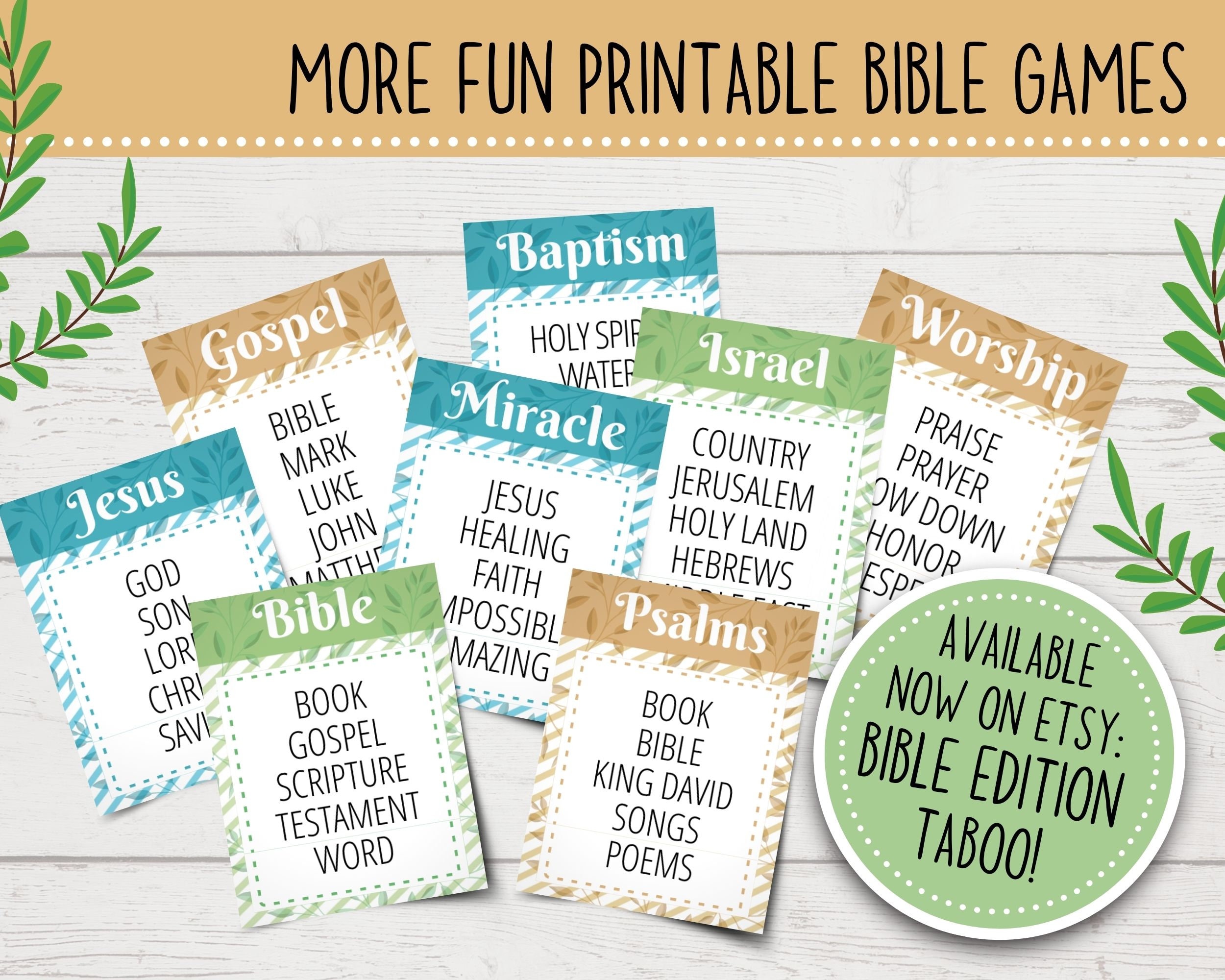 Christian Bible Feud Game Bible Family Feud-style Game Show - Etsy