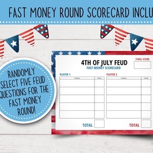 Printable 4th of July Feud Game | Independence Day Friendly Feud Game ...