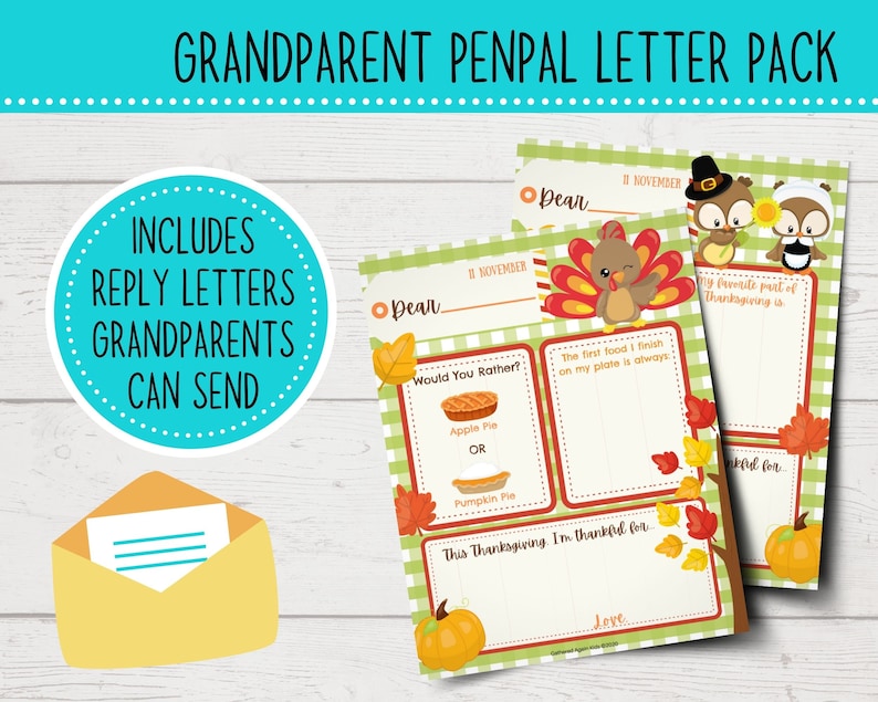 Year of Penpal Letters to Grandparents | 12 Months of Penpal Letters ...