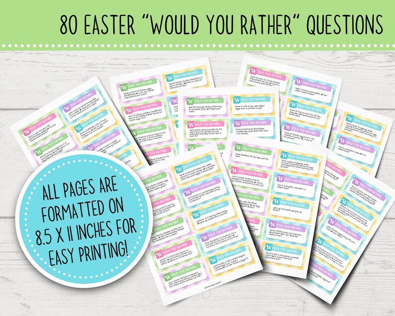 Easter "would You Rather" Questions | "would You Rather" Easter Edition ...
