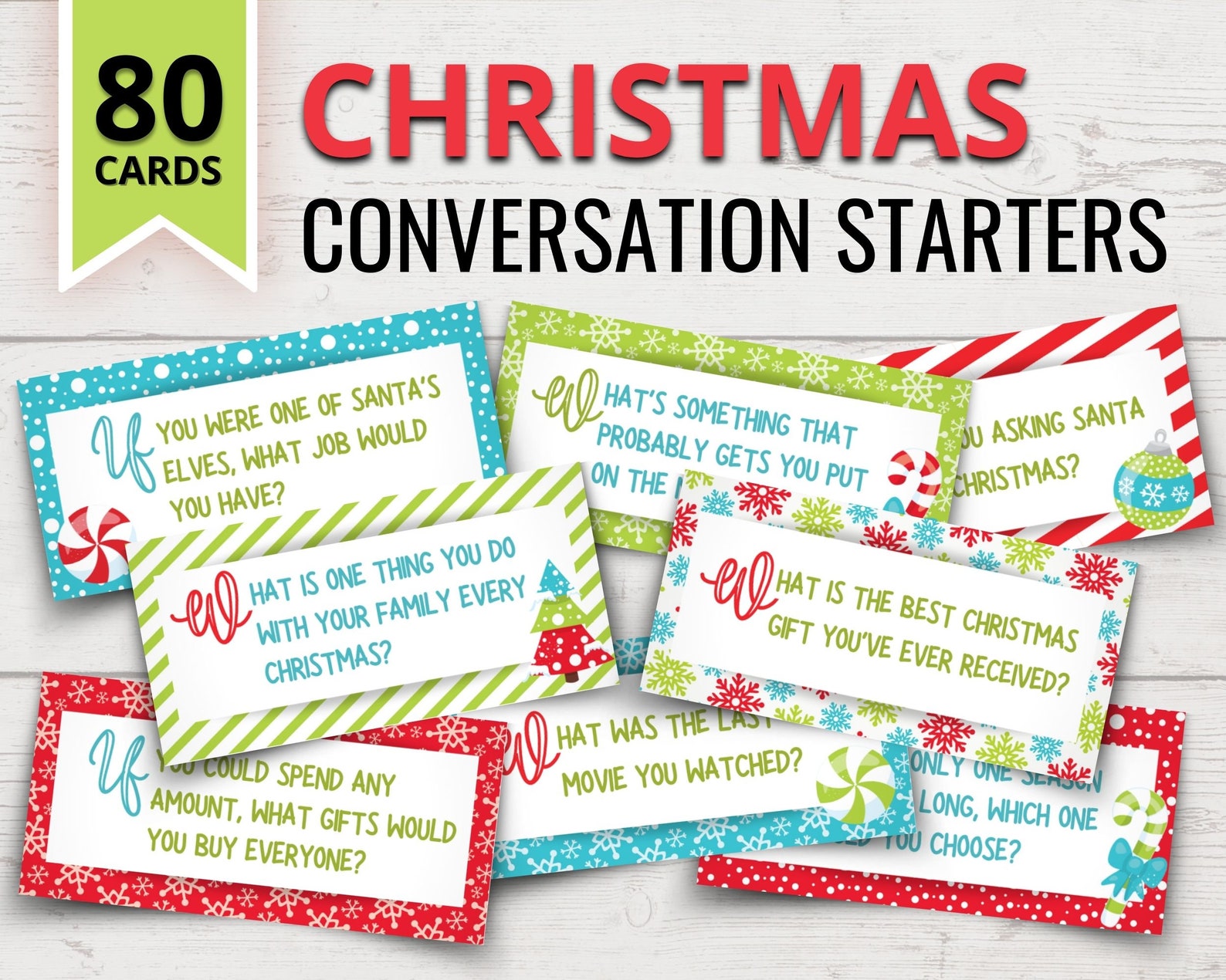 Christmas Conversation Starters | Christmas Ice Breaker Questions ...