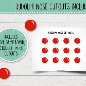Printable Pin the Nose on Rudolph Party Game | Funny Christmas Games ...