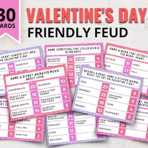 Printable Valentine's Day Feud Game | Valentine's Day Family Feud-style ...