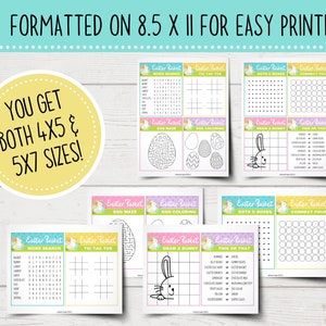 Printable Easter Basket Games for Kids | Easter Basket Fillers | Easter ...