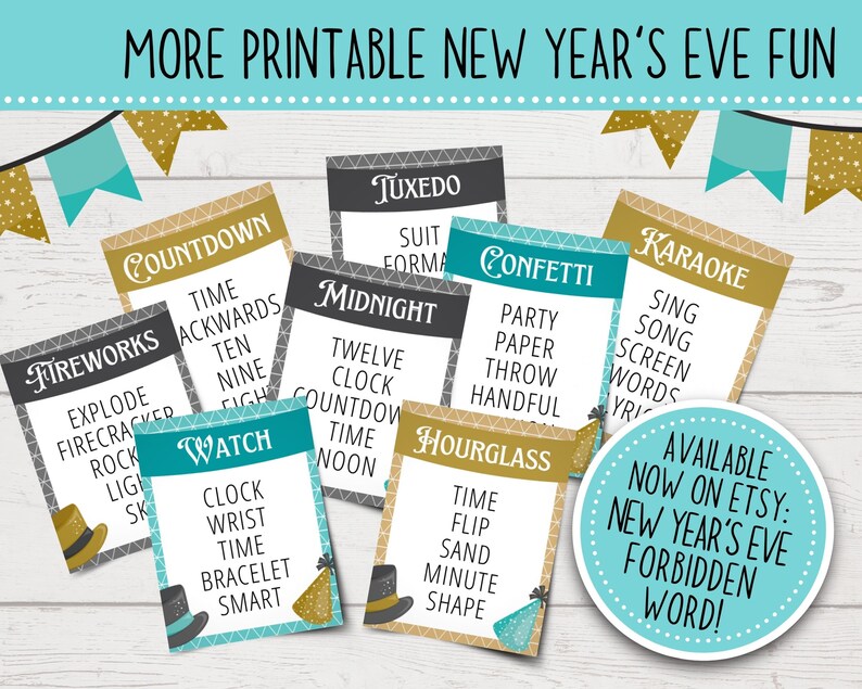 New Year's Eve Categories Game | New Year's Eve Scattergories-inspired ...