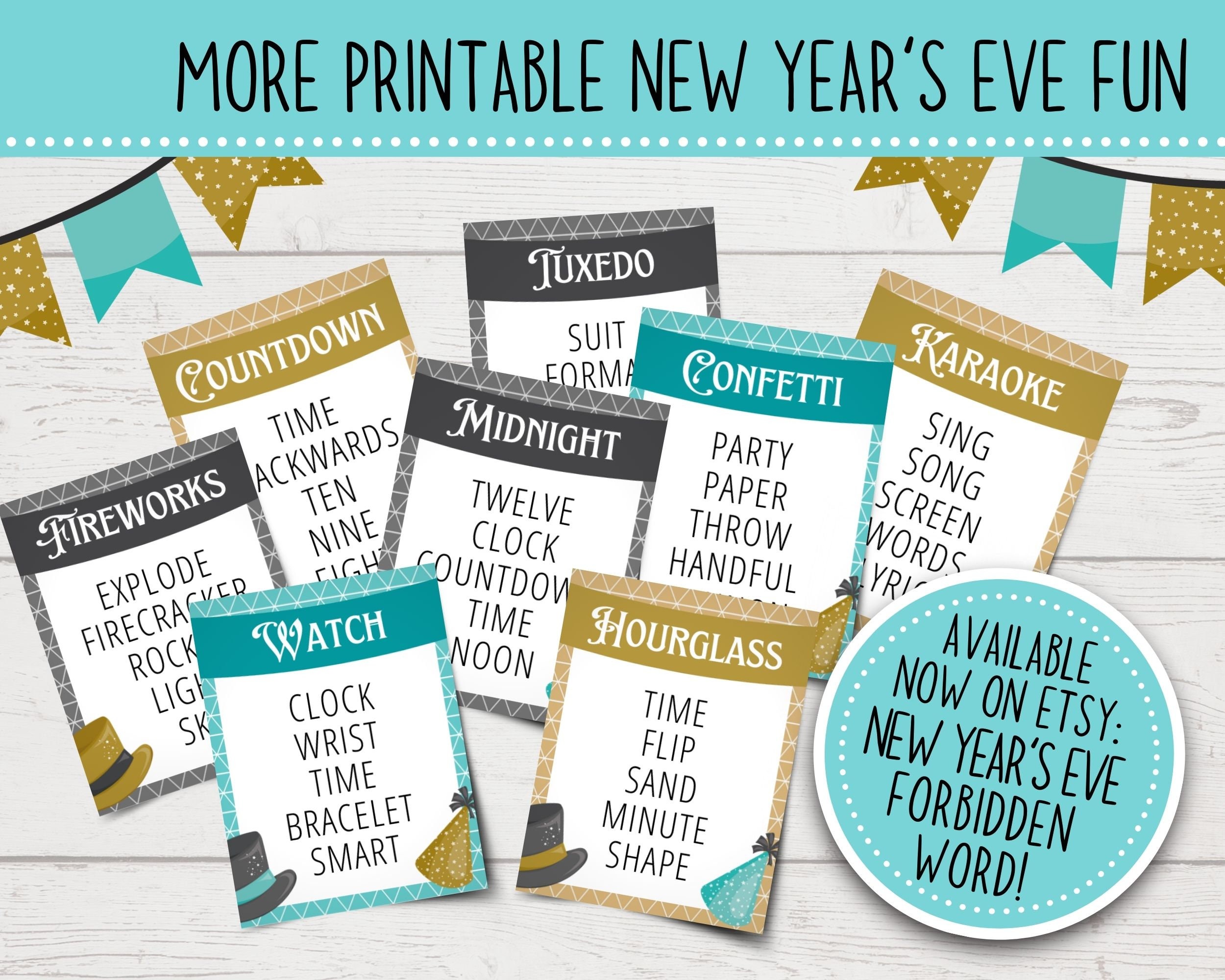 New Year's Eve Categories Game | New Year's Eve Scattergories-inspired ...