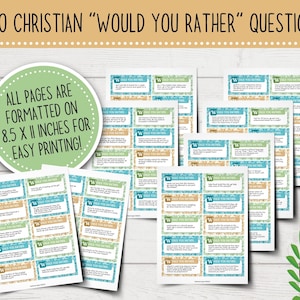 Bible "would You Rather" Questions | "would You Rather" Bible Edition ...