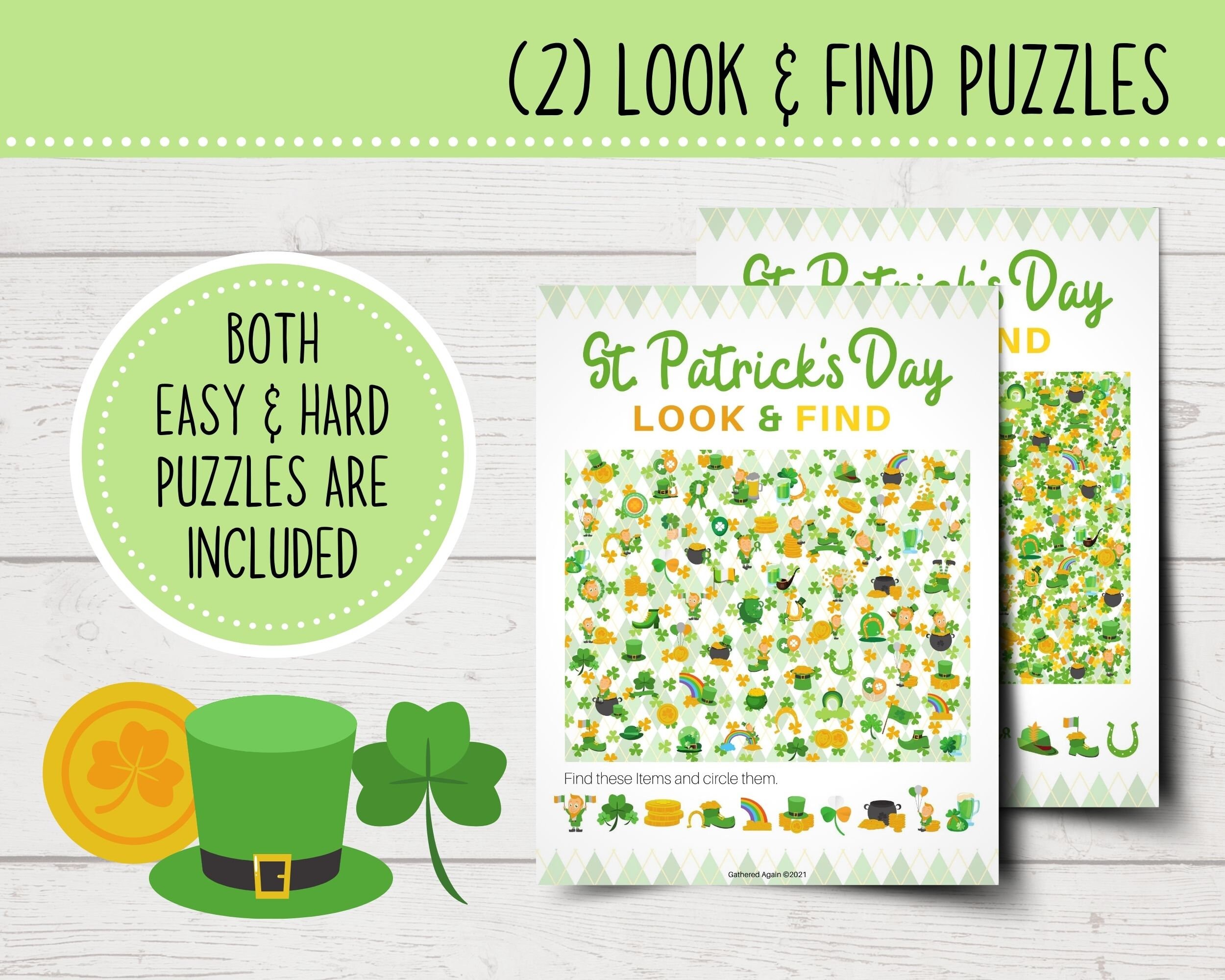 St. Patrick's Day I Spy | Look and Find Puzzle | I Spy for Kids | St ...
