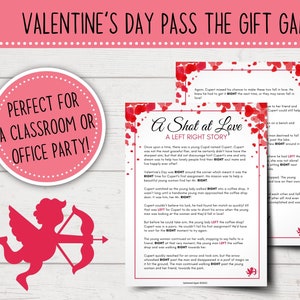 A Shot at Love Valentine Left Right Game | Valentine's Day Left Right ...
