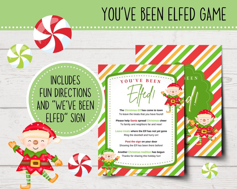 Christmas You've Been Elfed Printable You've Been Jingled Printable You ...