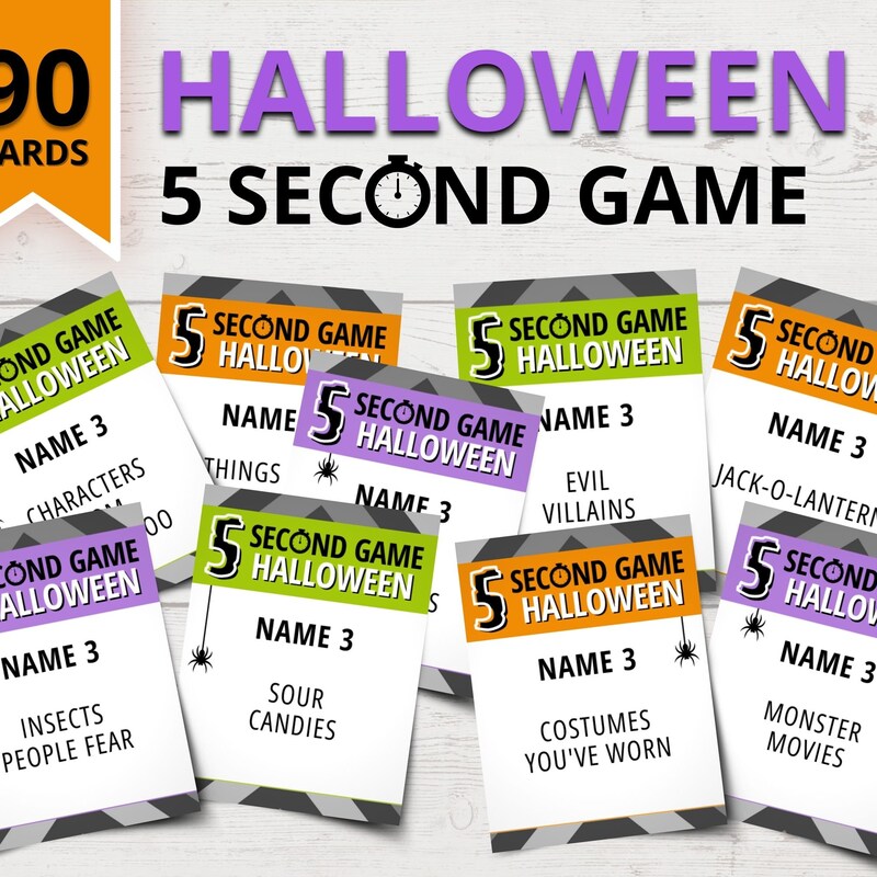 Halloween Taboo Games - Etsy
