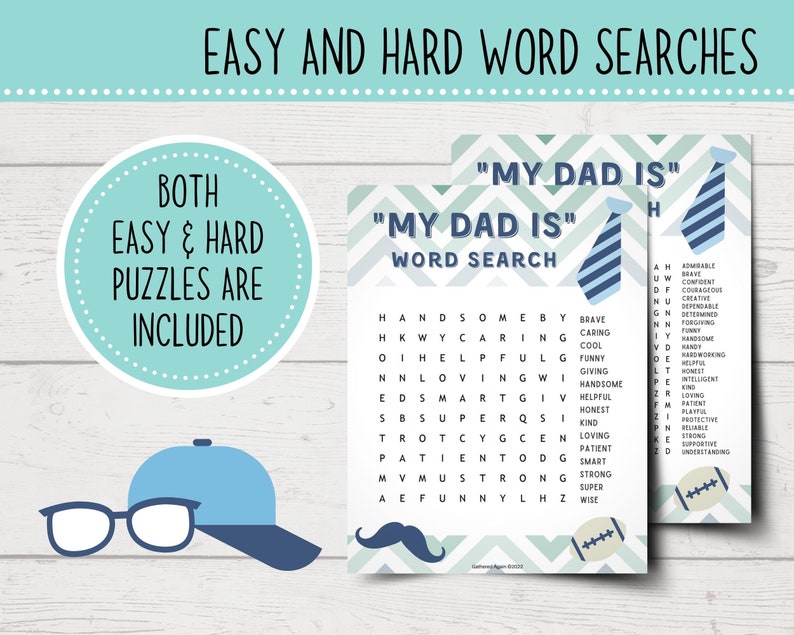 Printable Father's Day Word Searches | Father's Day Activities for Kids ...