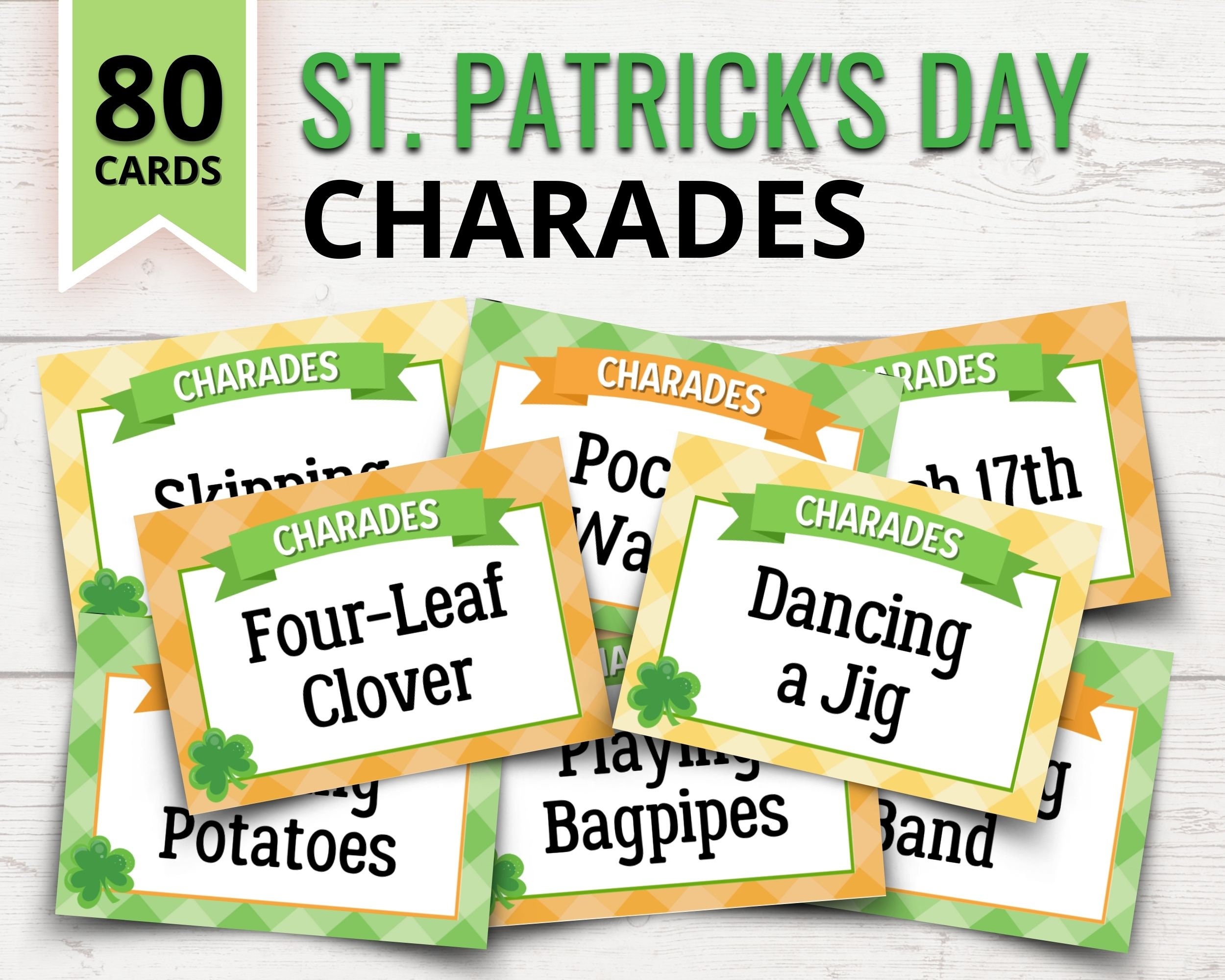 St. Patrick's Day Charades Game | Printable St. Patrick's Day Games ...
