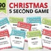 Christian Bible 5 Second Game Bible Edition 5 Second Game - Etsy