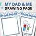 Printable My Dad and Me Drawing Page for Kids | Father's Day Gifts for ...