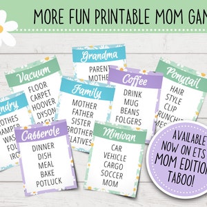 Mom-edition 5 Second Game | Mother's Day 5 Second Game | Printable Mom ...