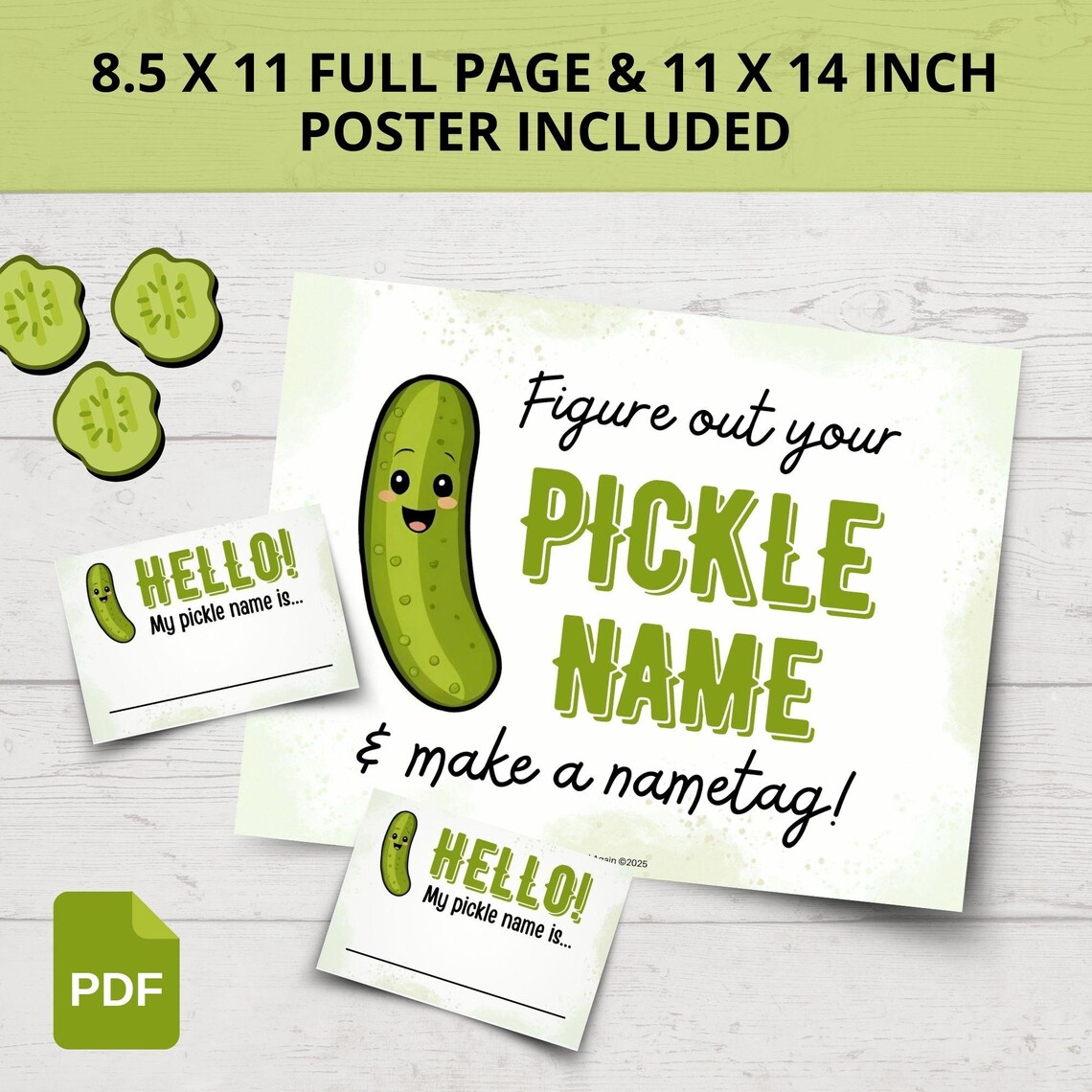 What's Your Pickle Name? | Printable Pickle Name Game | Funny Pickle ...