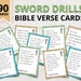 Printable Bible Sword Drills | Bible Sword Drill Verses | Bible Verse ...