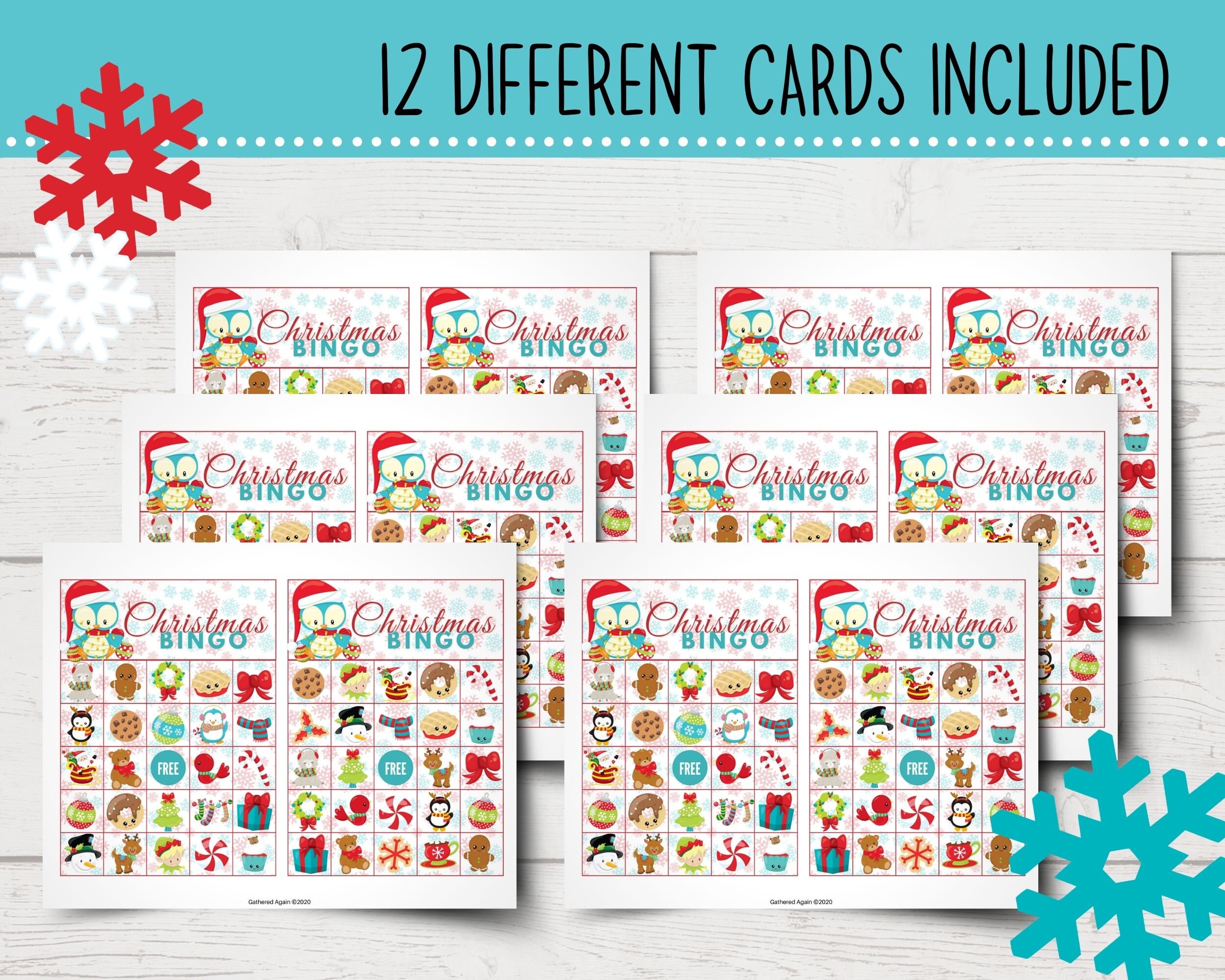 Christmas Bingo Game | Christmas Party Games | Christmas Games for Kids ...