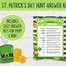 St. Patrick's Day Treasure Hunt | St. Patrick's Day Games | Scavenger ...
