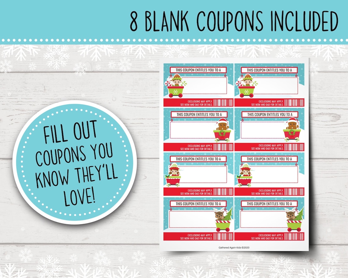 Printable Christmas Coupons for Kids | Printable Stocking Stuffers for ...