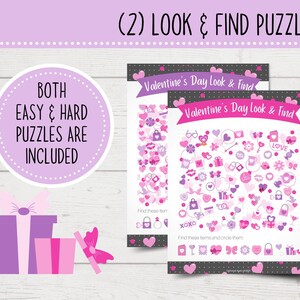 Valentine's Day I Spy Puzzles for Kids | Printable Look and Find ...