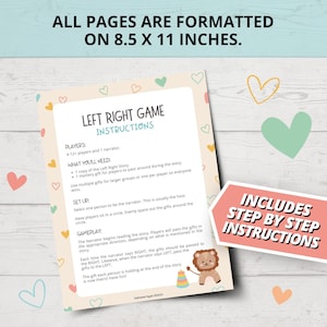 Crib Baby Shower Left Right Story | Funny Baby Shower Left Right Game ...