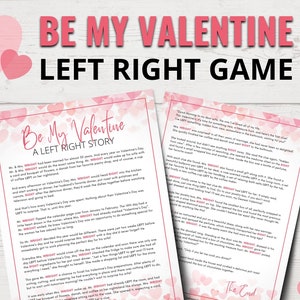 Be My Valentine Left Right Game | Cute Valentine's Day Left Right Story ...