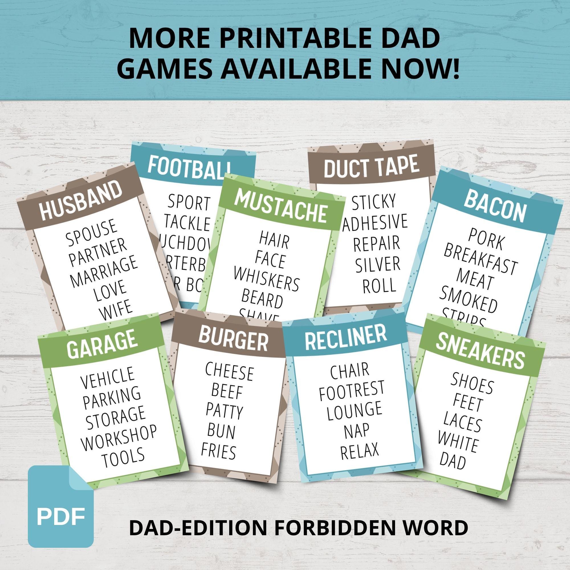 Dad-edition Friendly Feud Game | Father's Day Family Feud Style Game ...