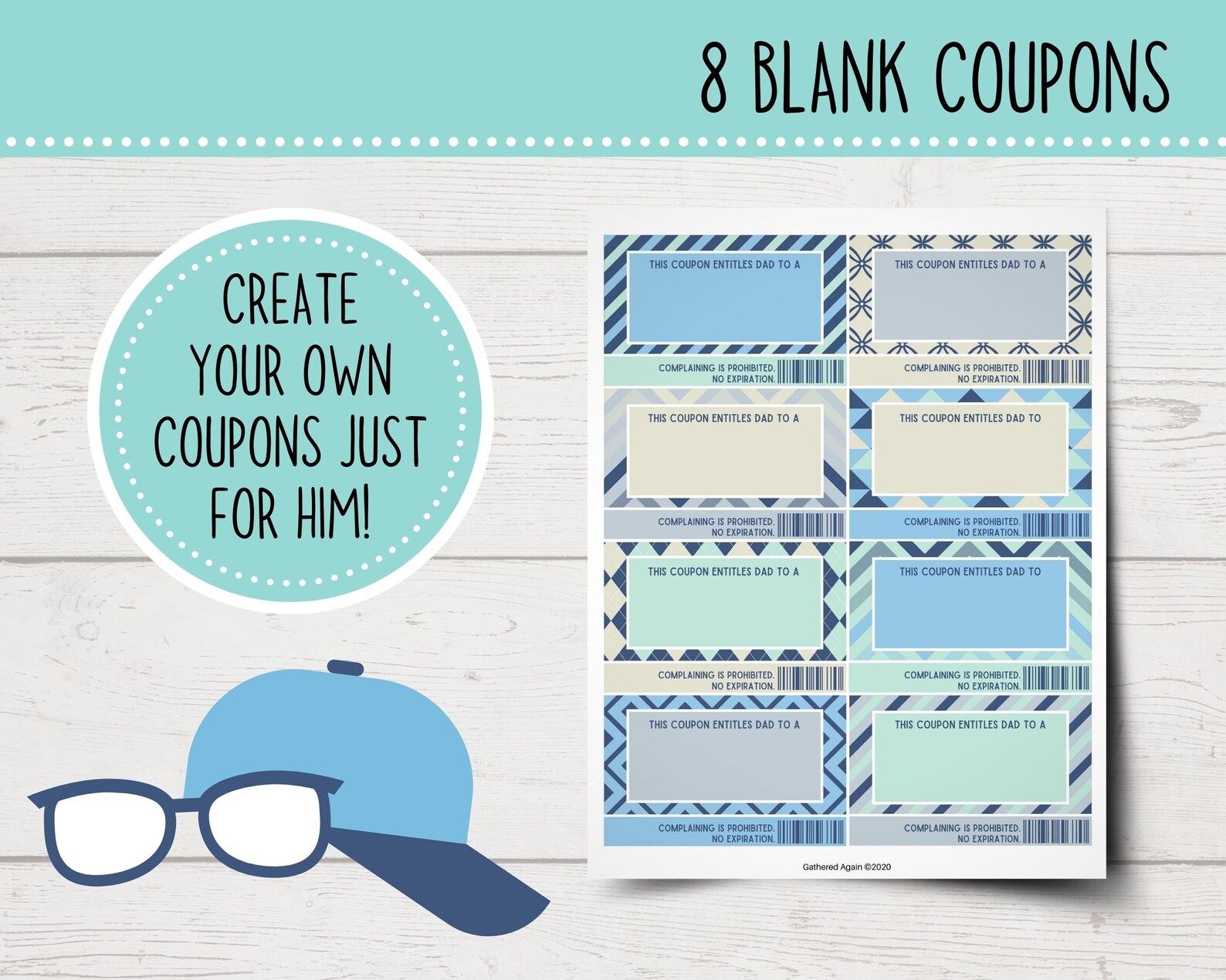 Printable Coupons for Dad Father's Day Coupon Book Birthday Coupons for ...