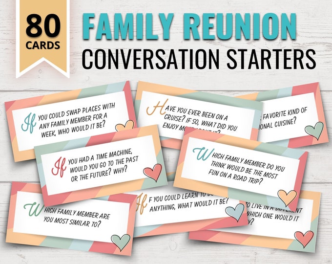 Family Reunion Mix and Mingle Game Family Gathering Party Activities ...