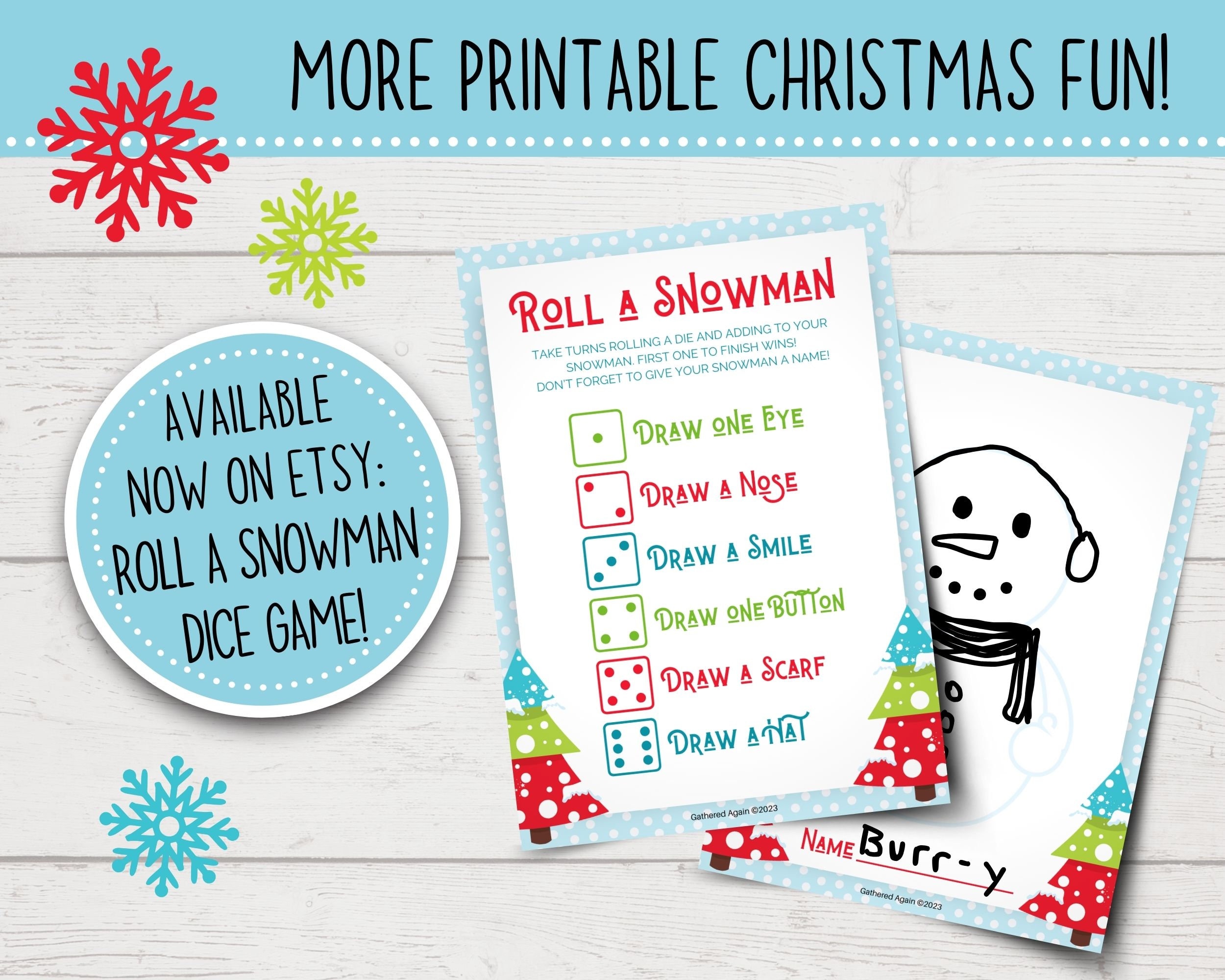 Decorate A Christmas Tree Dice Game | Roll A Christmas Tree | Christmas ...