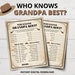 Who Knows Grandpa Best Game | Grandpa Birthday Games | Father's Day ...