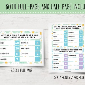 Mom-edition Friendly Feud Game | Mother's Day Family Feud Style Game ...