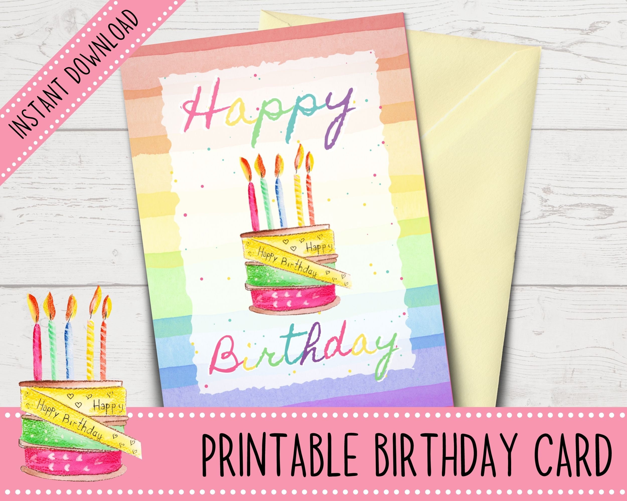Printable Birthday Cards For Girls
