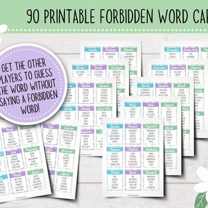Mom-edition Forbidden Word Game | Mother's Day Taboo-style Game ...