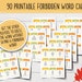 Thanksgiving Forbidden Word Game | Thanksgiving Taboo-style Game ...