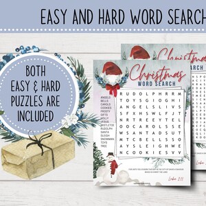 Christmas Word Search Bundle | Christmas Puzzles | Printable Winter ...
