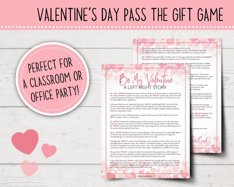 Be My Valentine Left Right Game | Cute Valentine's Day Left Right Story ...