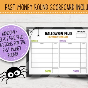 Halloween Friendly Feud Game | Halloween Family Feud Style Game ...