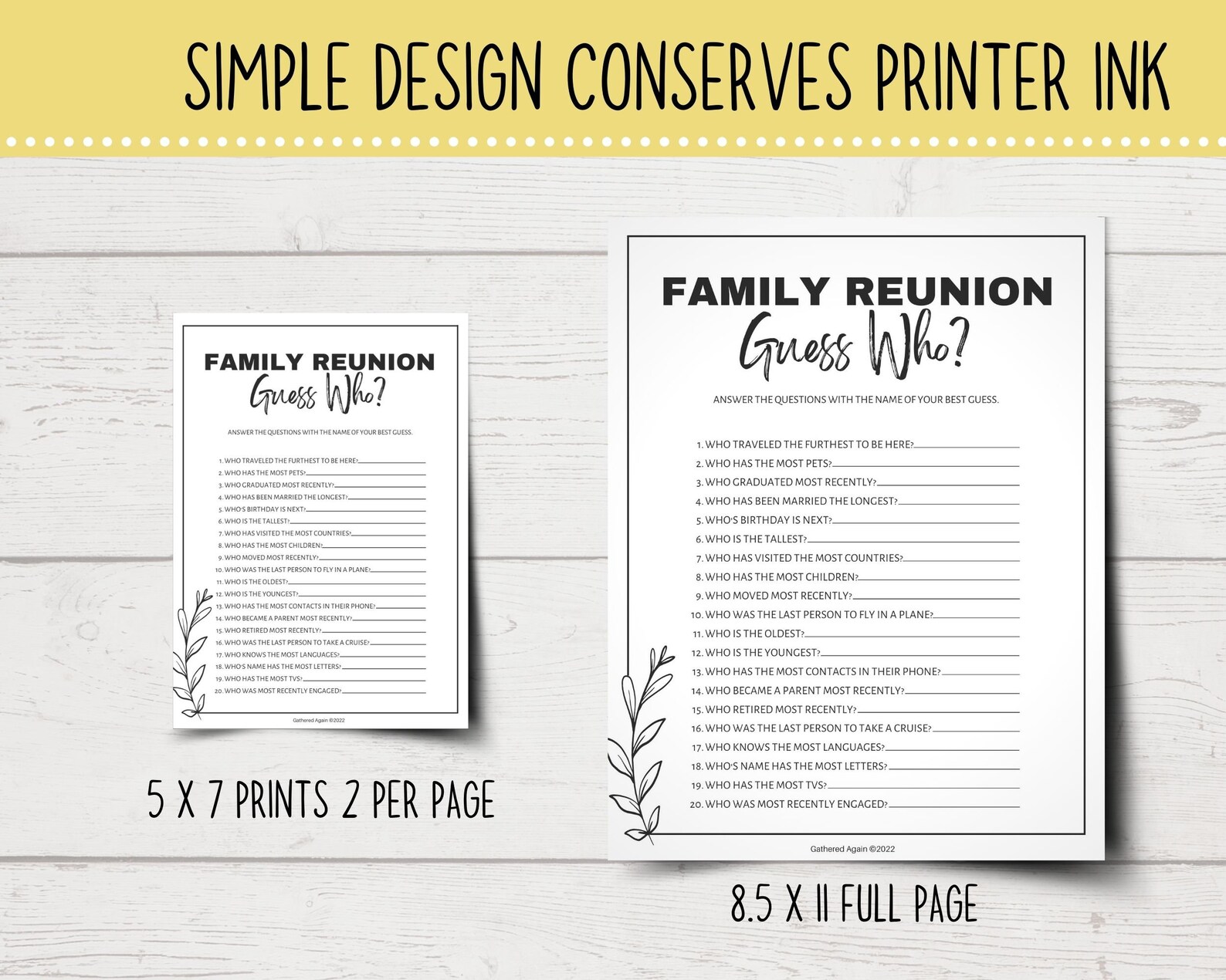 Printable Family Reunion Guess Who Game | Family Reunion Trivia Quiz ...