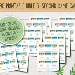 Christian Bible 5 Second Game | Bible Edition 5 Second Game | Bible ...