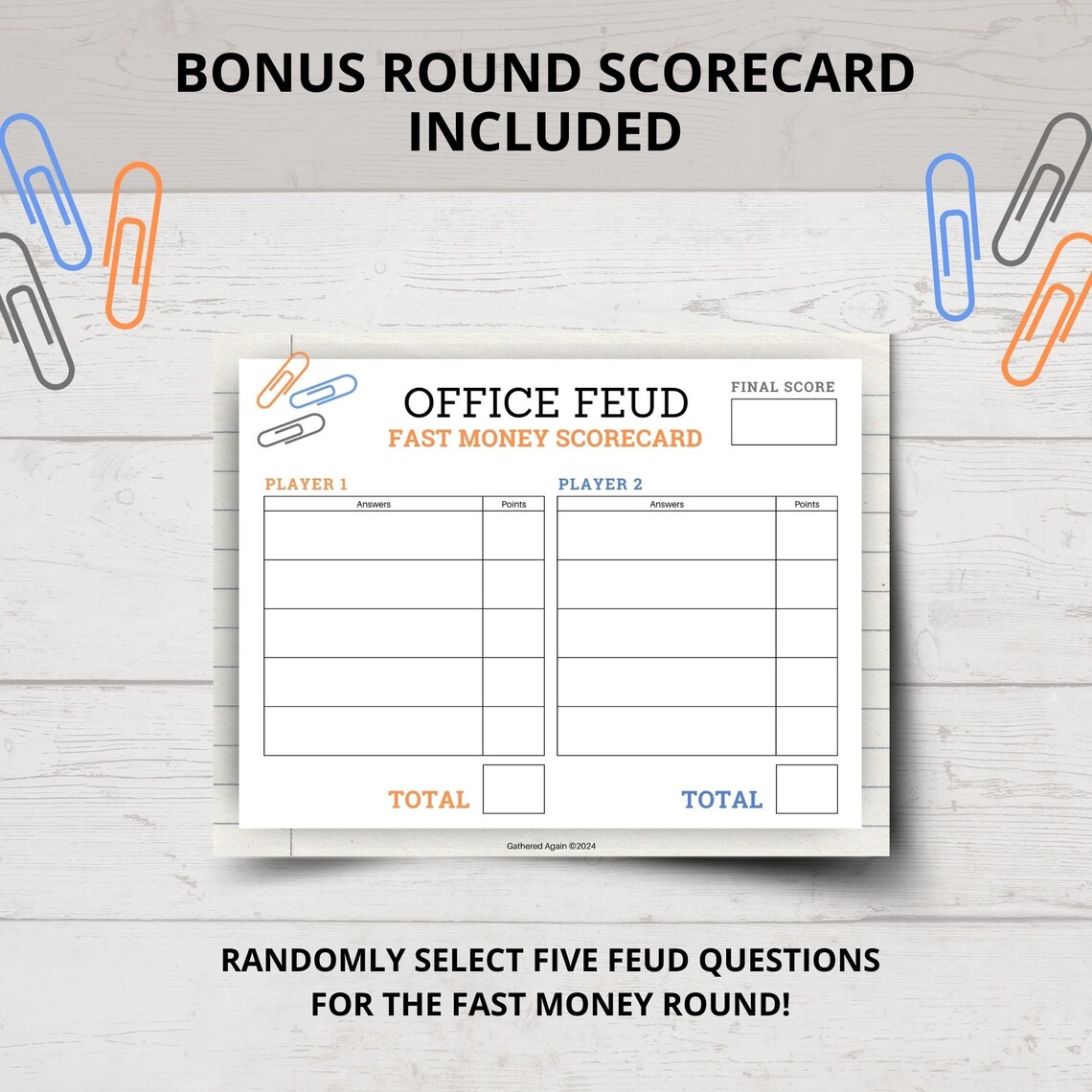 Office Edition Feud Game | Printable Office Family Feud-style Game ...
