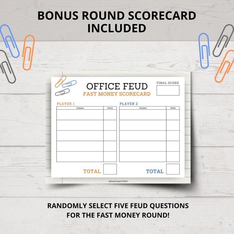 Office Edition Feud Game | Printable Office Family Feud-style Game ...