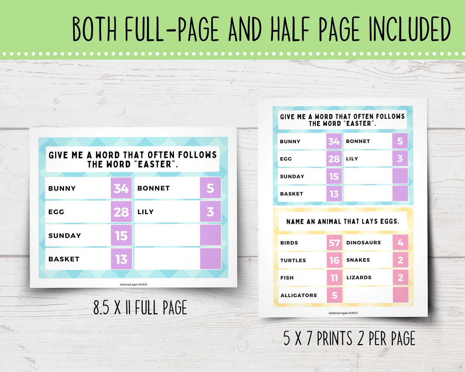 Printable Easter Feud Game | Easter Family Feud-style Questions ...