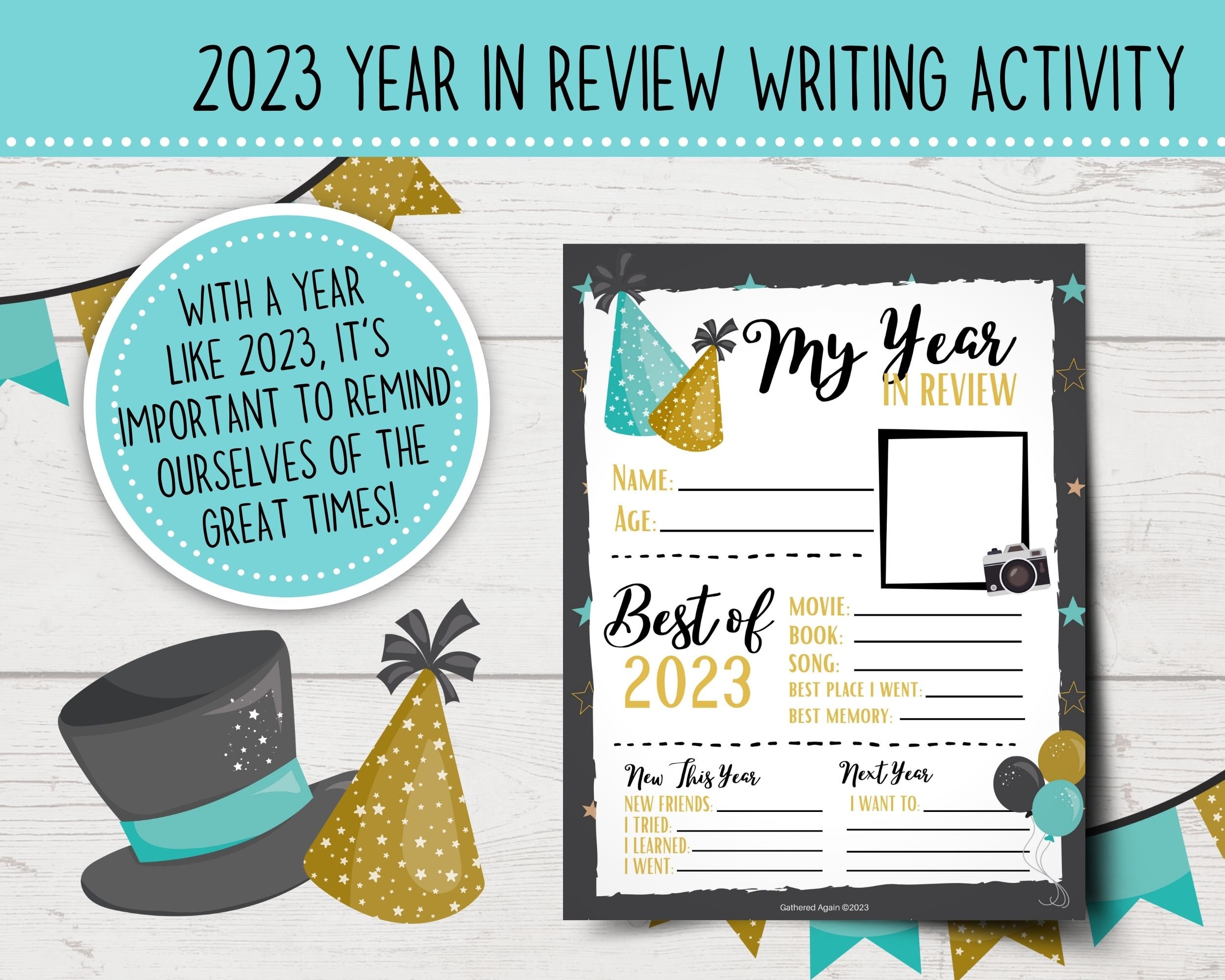 My Year in Review 2023 | New Year's Eve Activity | New Year's ...