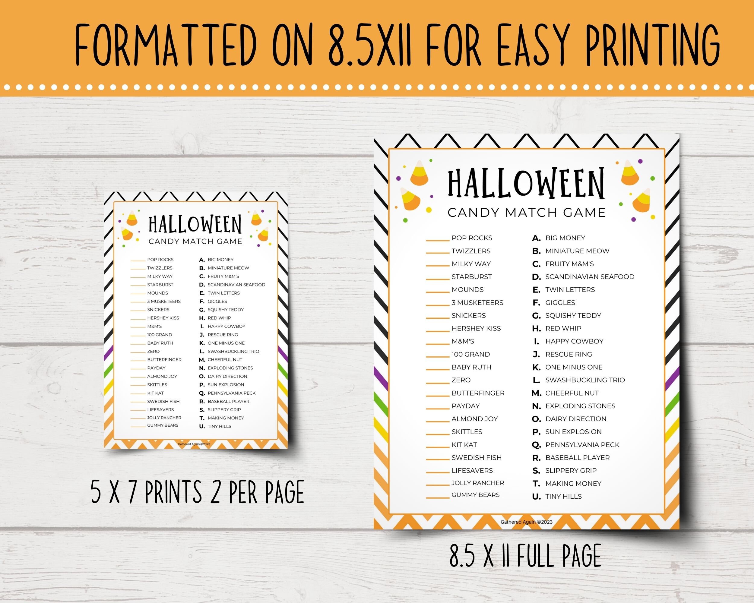 Halloween Candy Match Game Halloween Candy Quiz Halloween Trivia Quiz ...