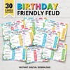 Birthday Friendly Feud Game | Birthday Feud | Birthday Party Game ...